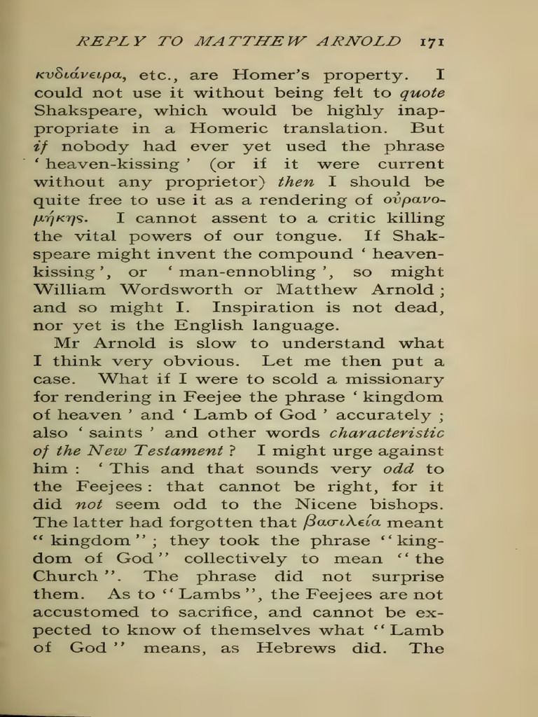 Critique of Matthew Arnold's Homer Translation | PDF | Homer