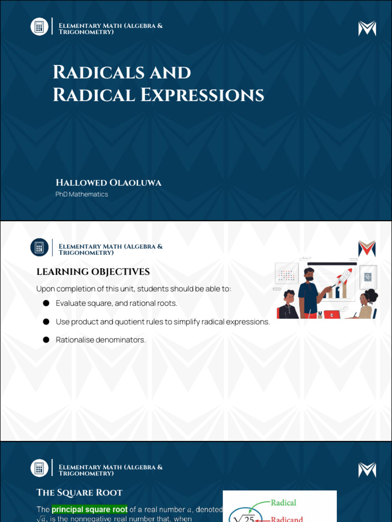 Radicals and Radical Expressions | PDF