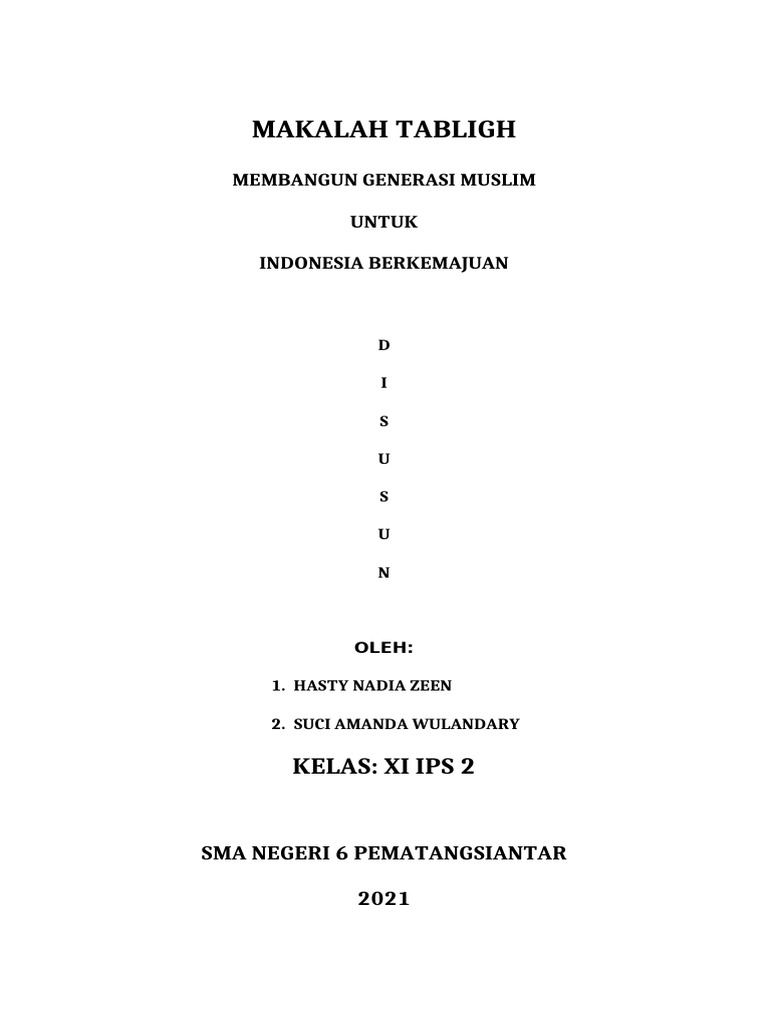 Makalah Tabliq Haci | PDF