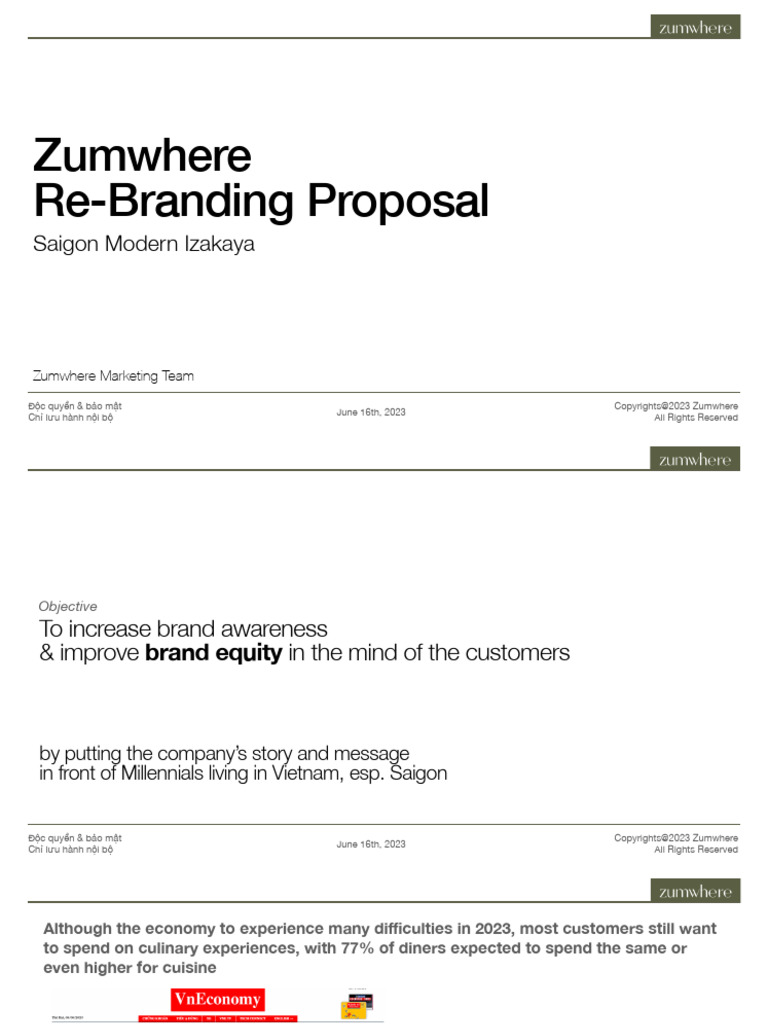 Zumwhere Re-Branding Proposal | PDF
