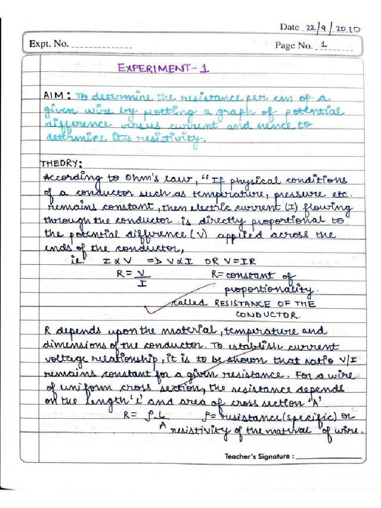 Physics Practical Class 12 | PDF