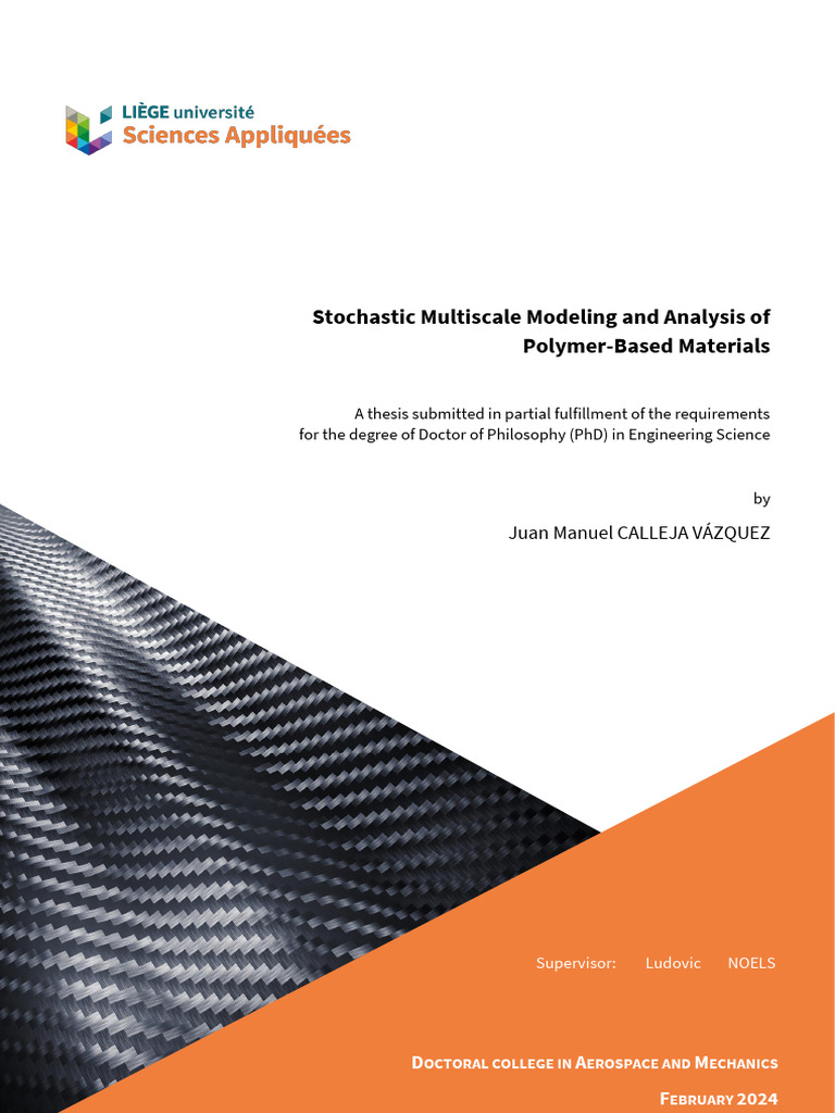 Stochastic Modeling of Polymer Materials | PDF | Viscoelasticity | Deformation (Engineering)