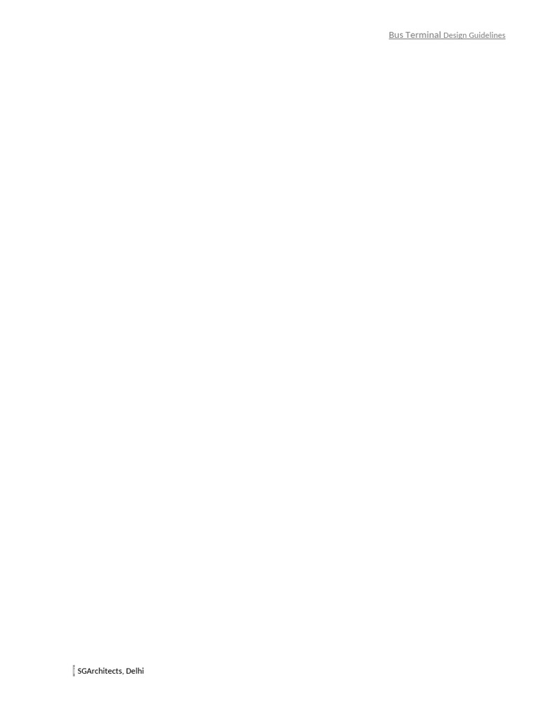 Bus Terminal Design Guidelines | PDF | Transport | Public Transport