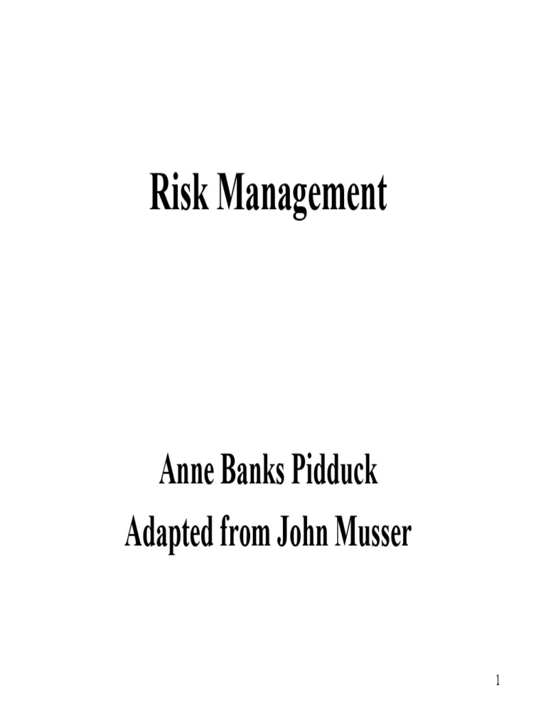 9 Risk | PDF | Service Industries | Risk Management
