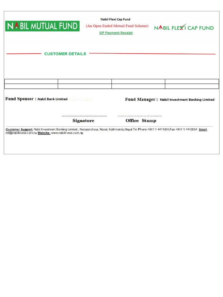 Sip Payment Receipt | PDF | Finance & Money Management