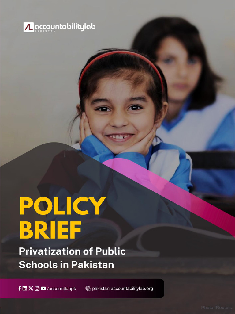 Policy Brief Privatization of Schools in Punjab | PDF | Public–Private ...