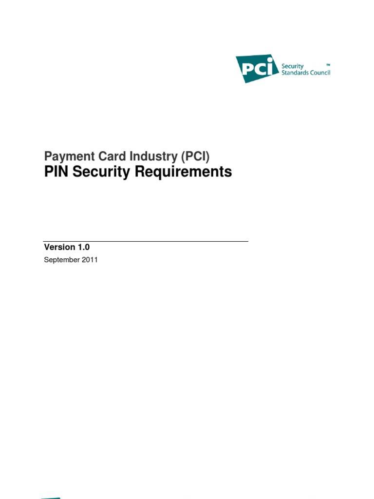 PCI PIN Security Requirements | PDF | Key (Cryptography) | Cryptography