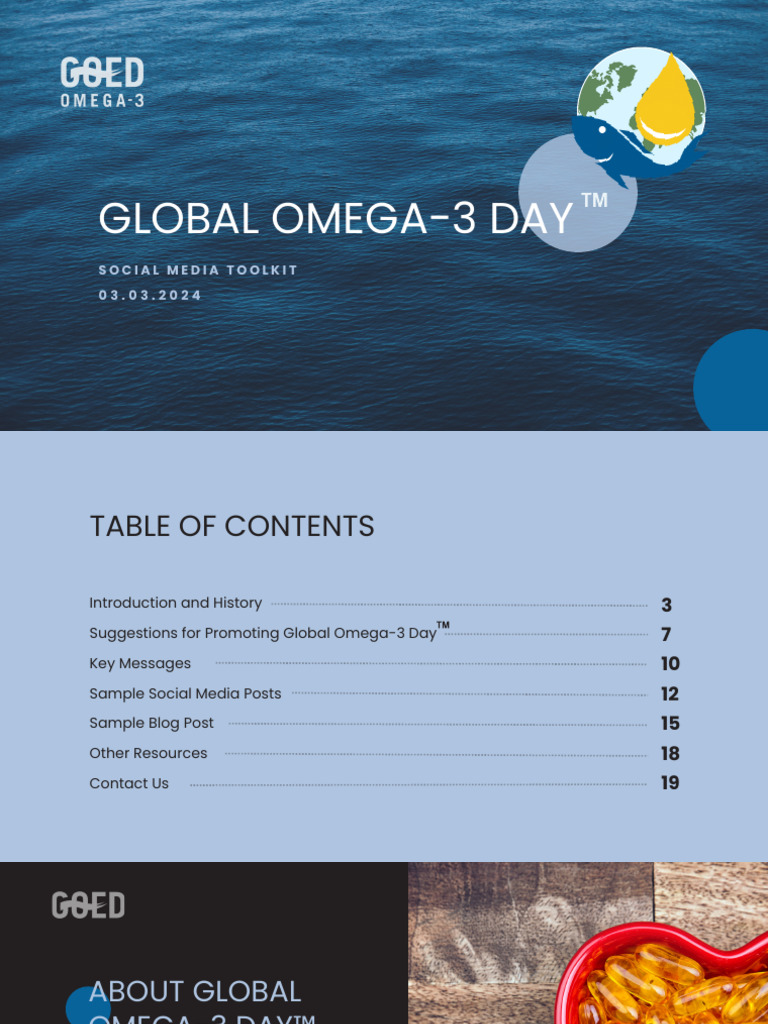 2024 Global Omega-3 Day Toolkit | PDF | Omega 3 Fatty Acid | Dietary Supplements