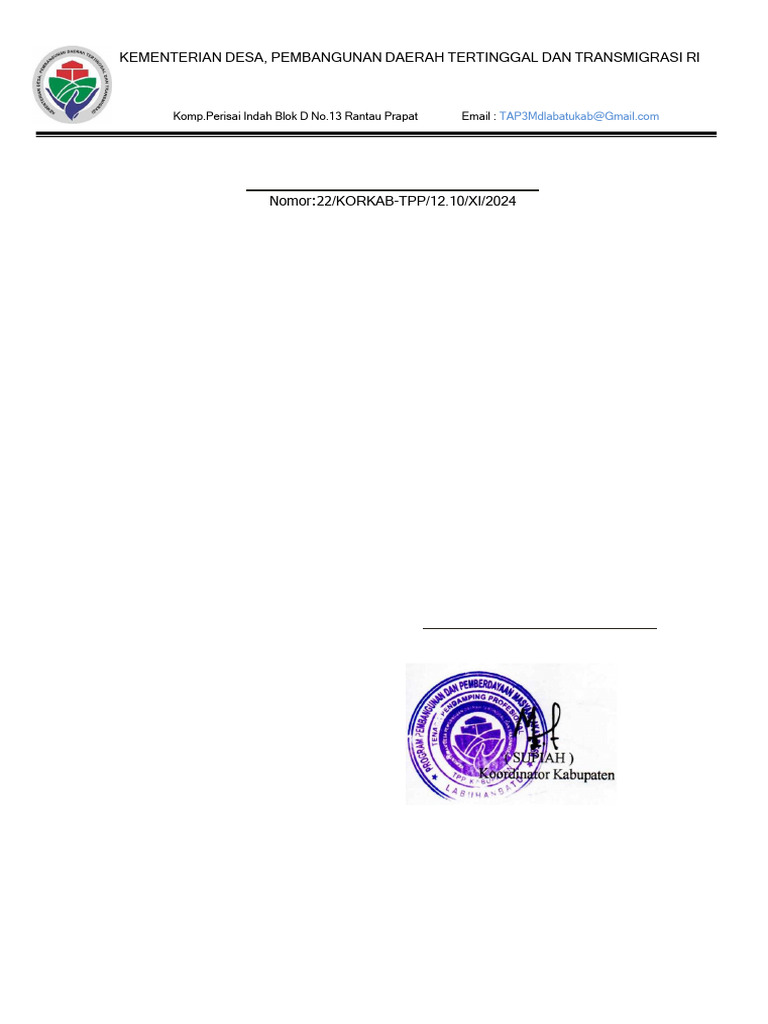 Surat Perintah Tugas | PDF