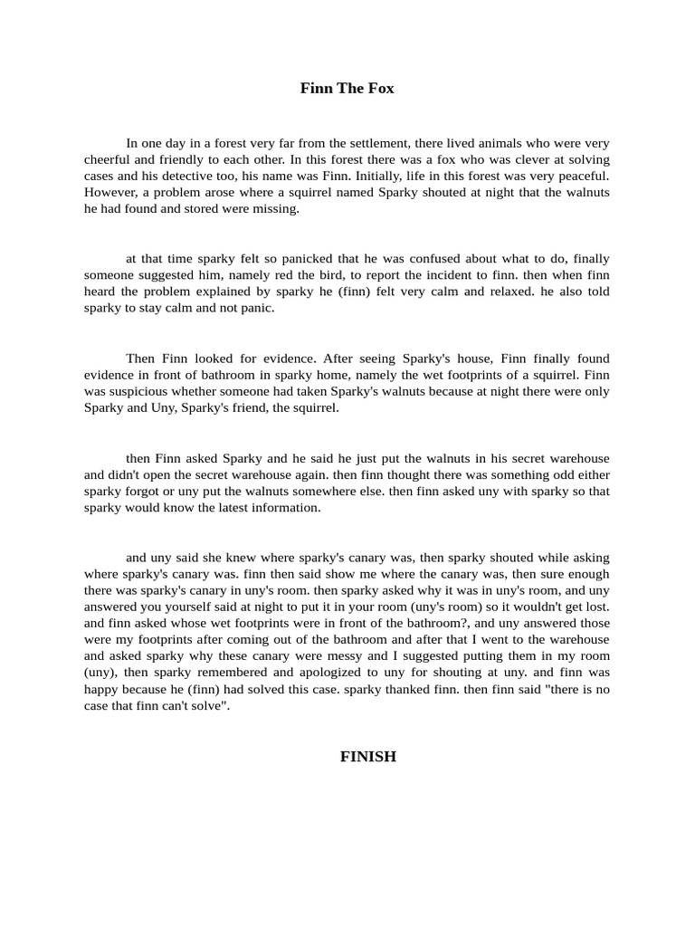 Finn The Fox | PDF