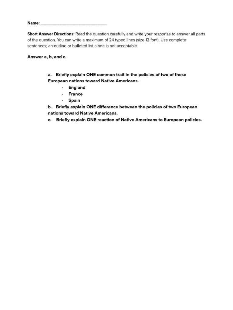 SAQ Practice 2 | PDF