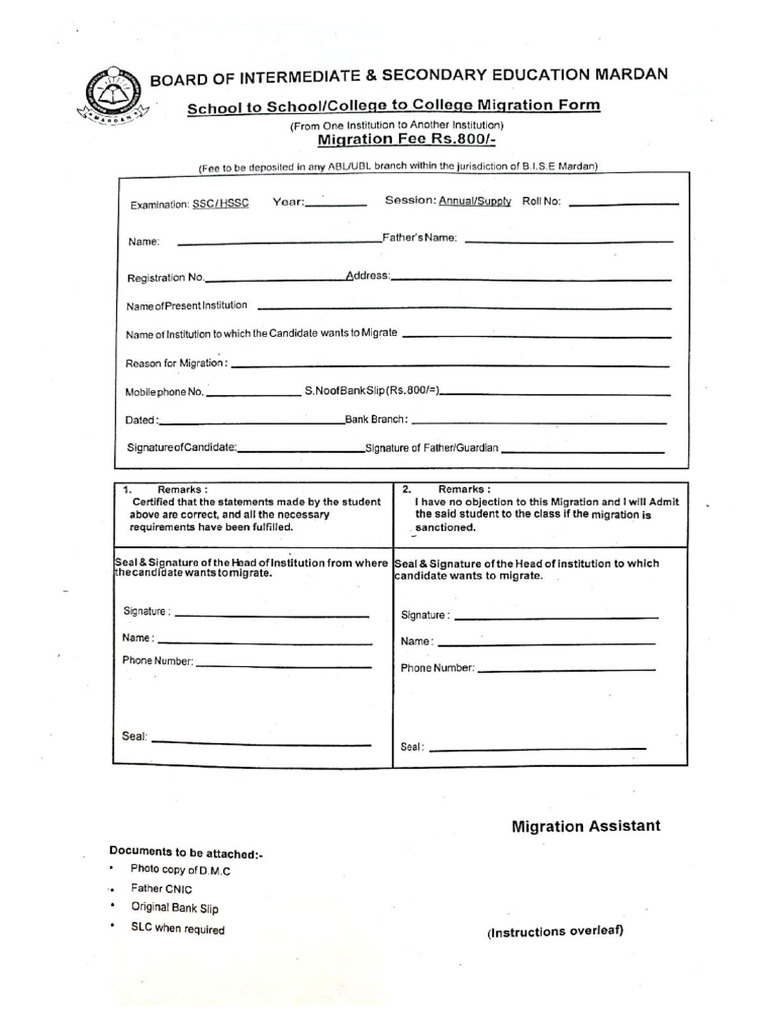 MigrationForm 2022 | PDF