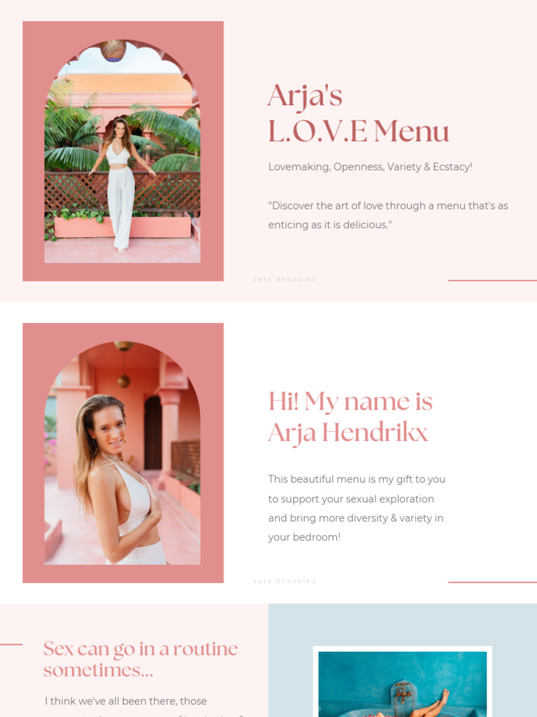 Arja's Spicy Sex Menu | PDF | Human Sexuality | Sexology
