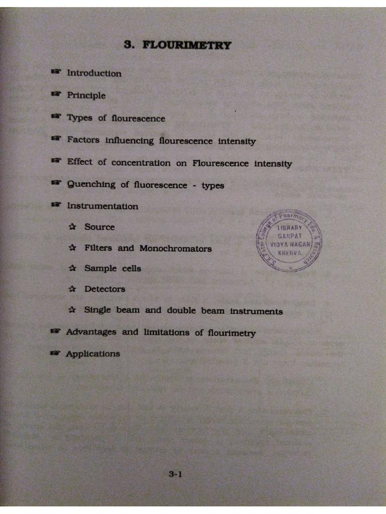 Fluorimetry | PDF