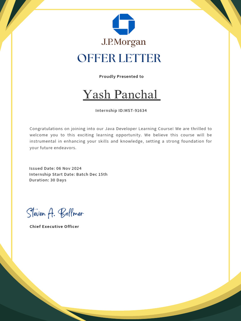 Offer Letter | PDF