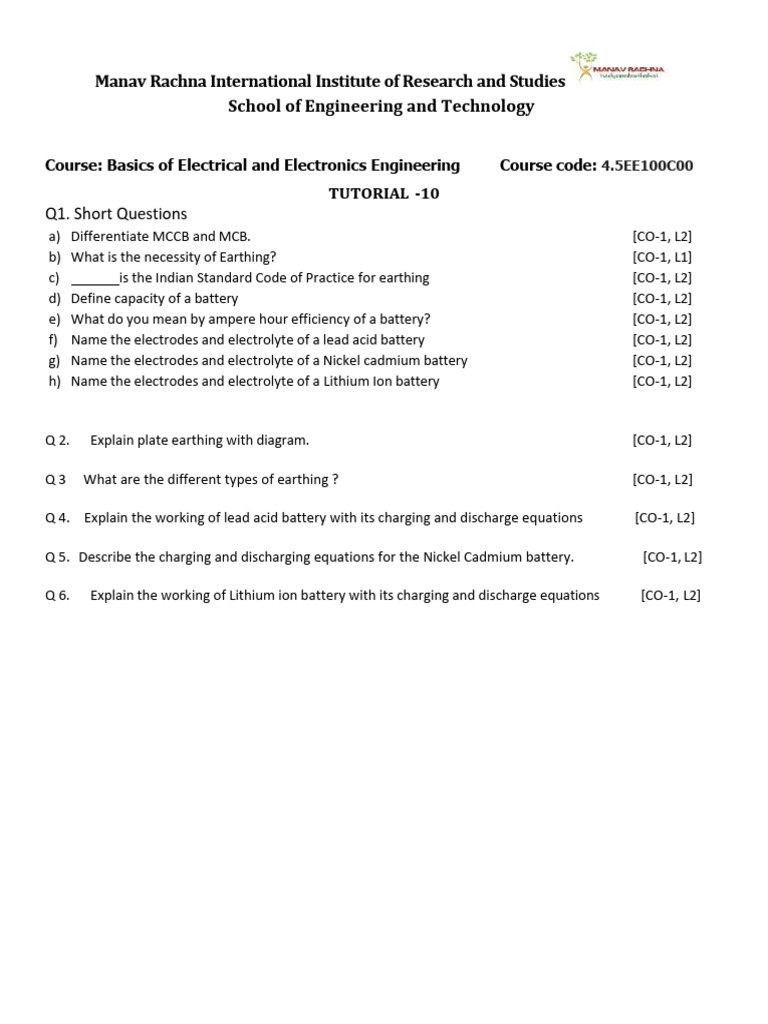Beee 3 | PDF | Science & Mathematics