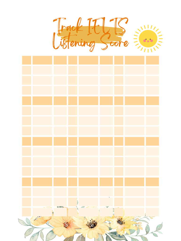 IELTS Listening Score Tracker | PDF