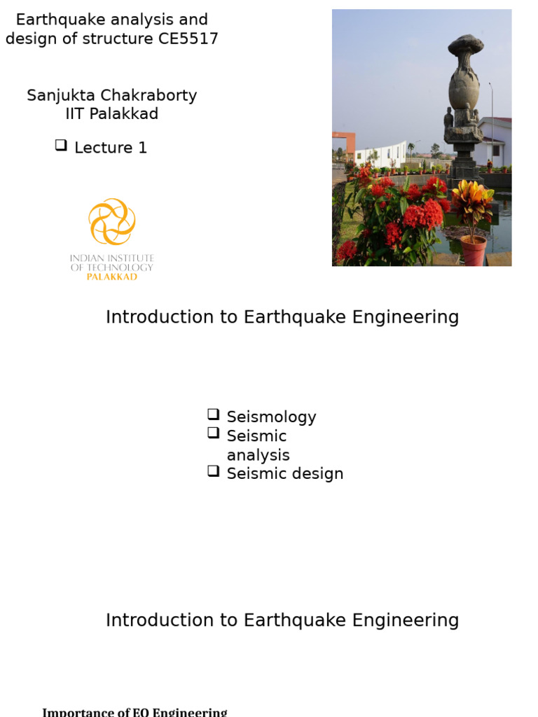 Earthquake Engineering: Analysis & Design | PDF | Earthquakes | Civil ...