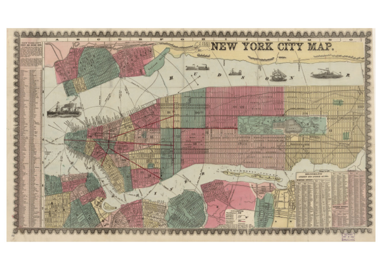 Map of New York City 1857 - Library of Congress | PDF