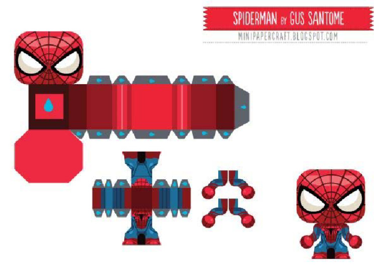 Mini Spider Man Template Preview | PDF
