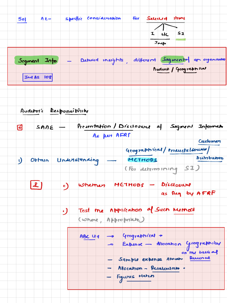 02 c4 SA 501 Seg Information HW Notes | PDF | Audit | Business Economics