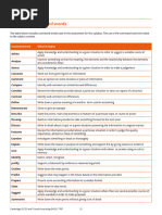 Command Verbs Guide for Assignments | PDF | Information | Knowledge