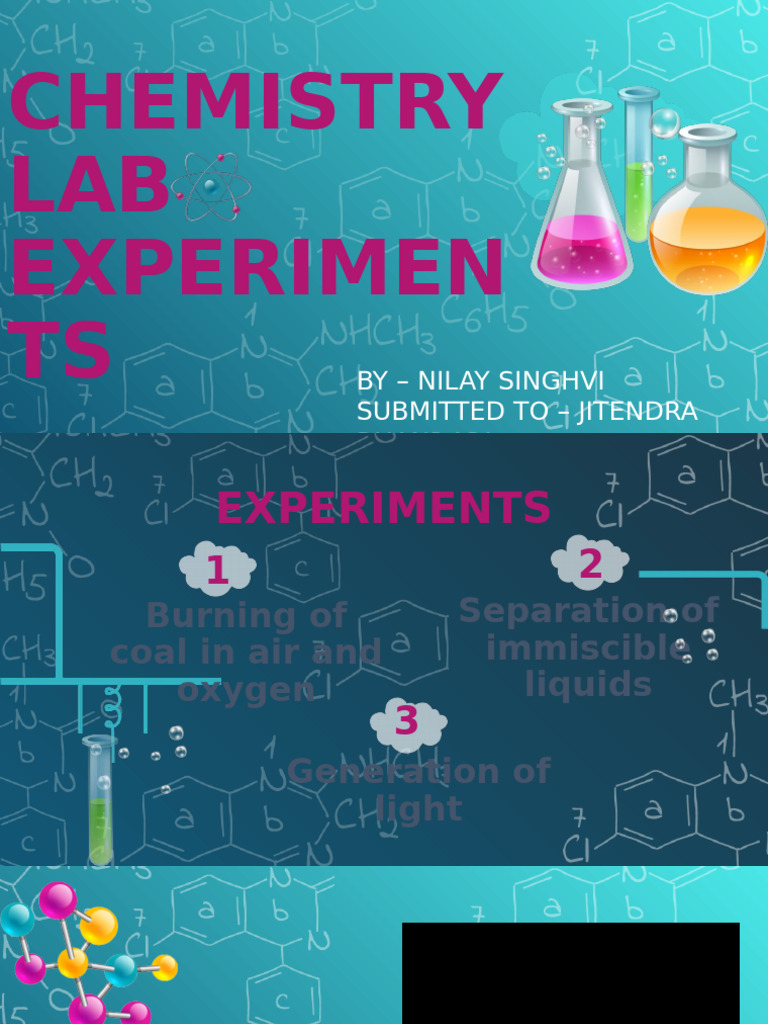 Chemistry Lab Experiments Guide | PDF | Combustion | Oxygen
