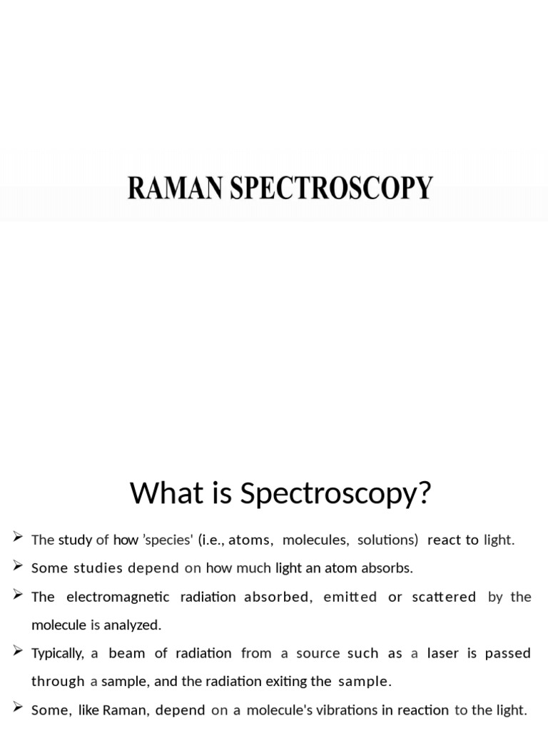 Understanding Raman Spectroscopy Basics | PDF | Electromagnetic ...