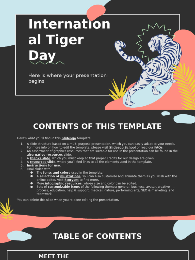 International Tiger Day by Slidesgo | PDF | Planets | Mercury (Planet)