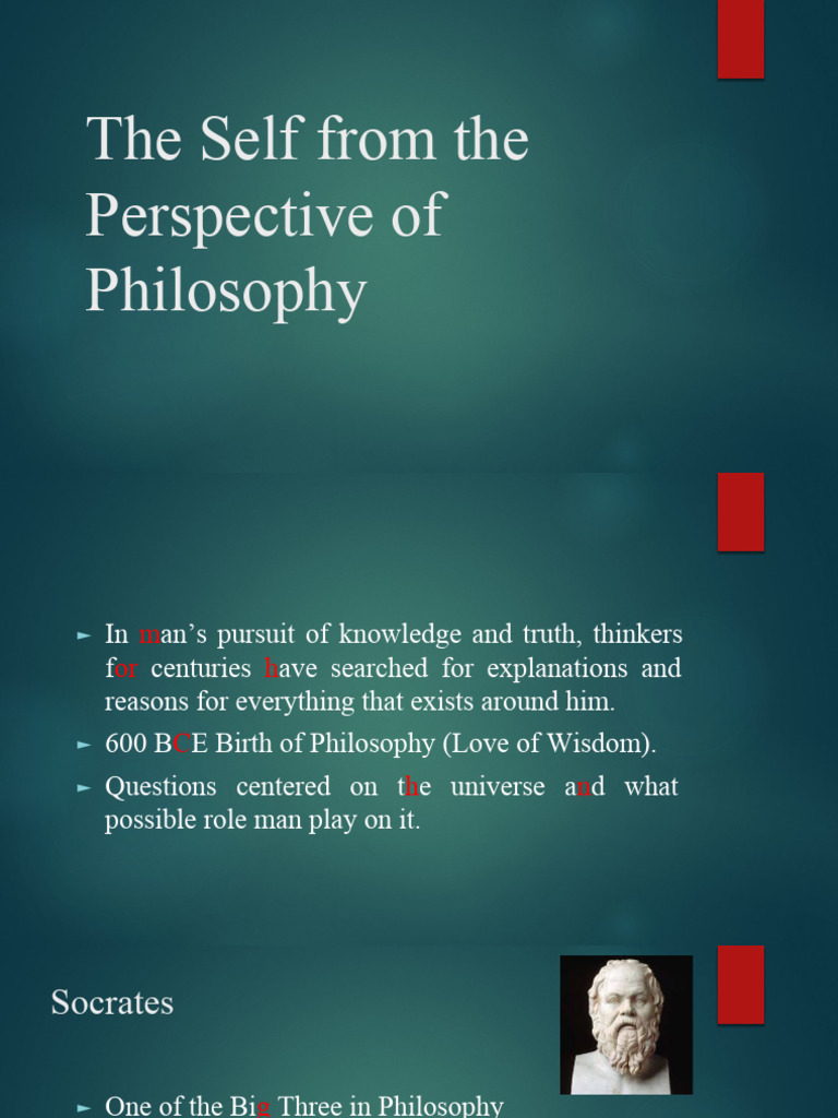 The Self From The Perspective of Philosophy | PDF | Love | Plato