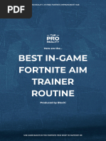 Fortnite Pro Training Routine Guide | PDF