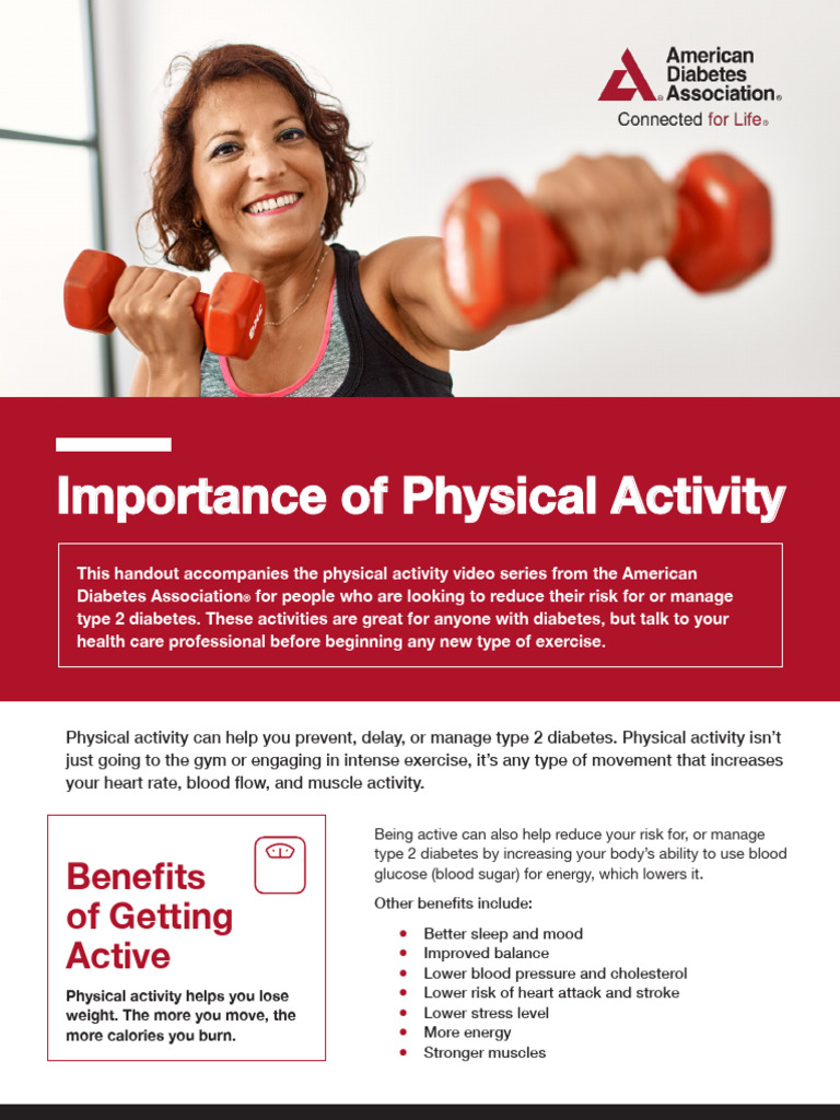 The Importance of Physical Activity | PDF | Diabetes | Clinical Medicine