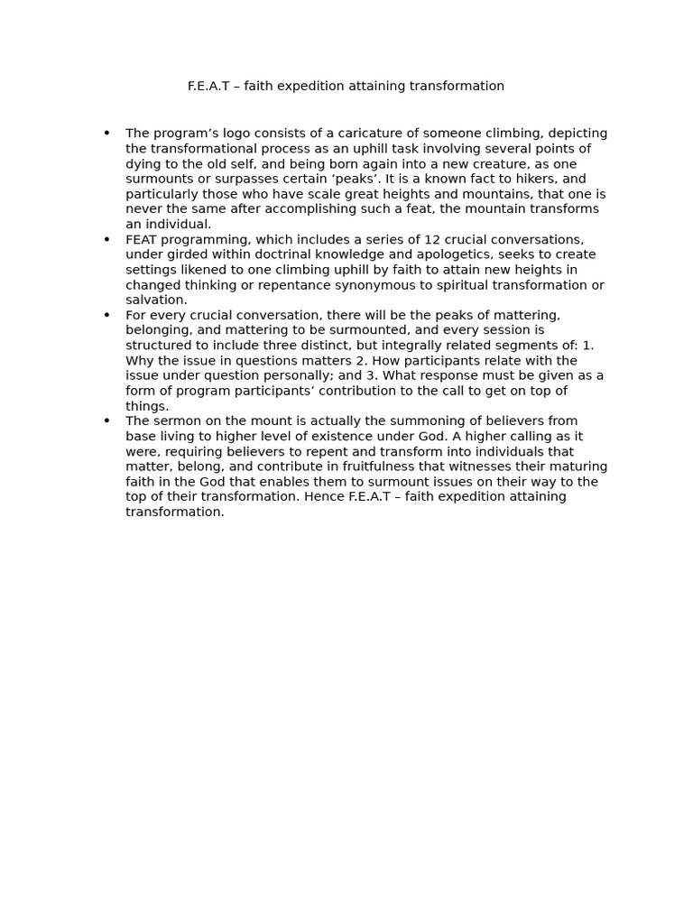 FEAT Explainer 2024 | PDF | Career & Growth