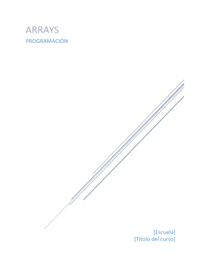 Guía Completa de Arrays en Java | PDF | Recuperación de información | Ciencias de la Computación