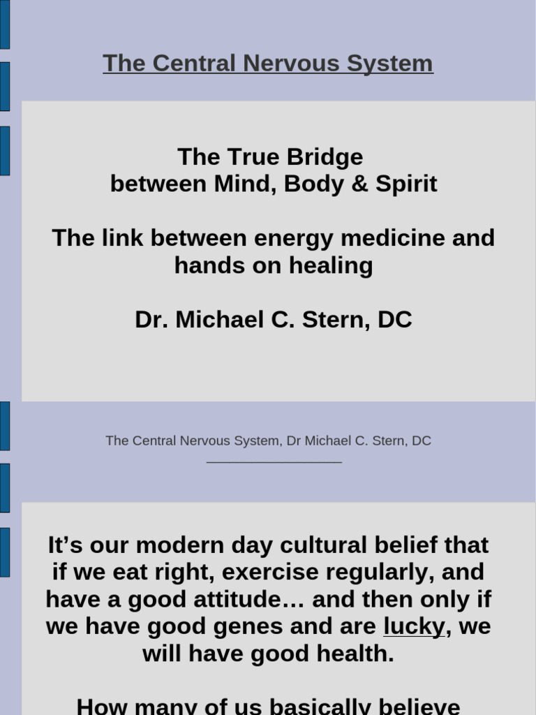 Mind-Body Connection | PDF | Central Nervous System | Nervous System
