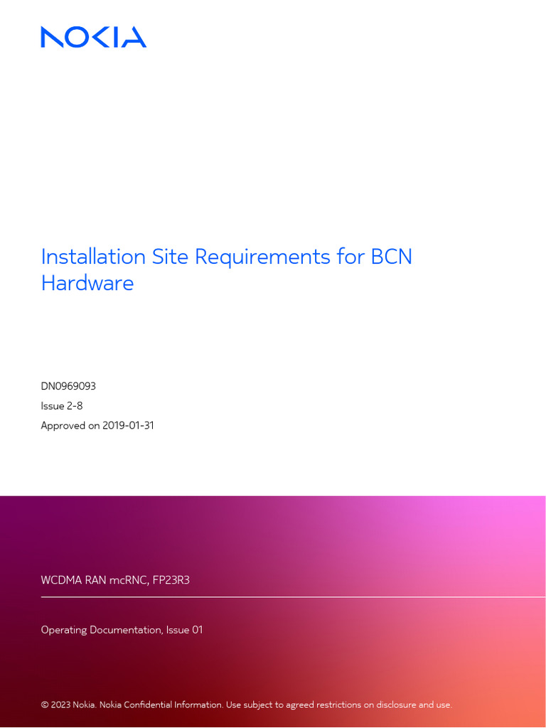 Installation Site Requirements For BCN Hardware | PDF | Power Supply ...