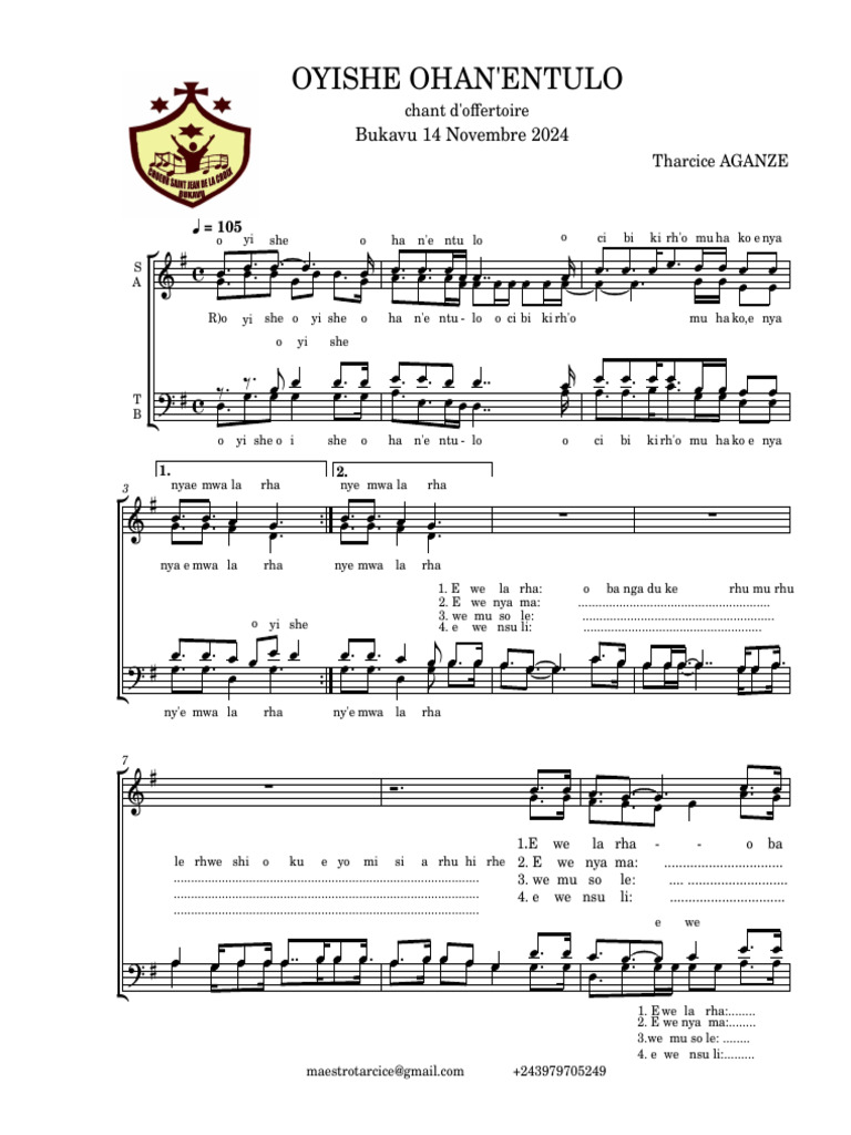 Oyishe Ohan'entulo - 051916 | PDF