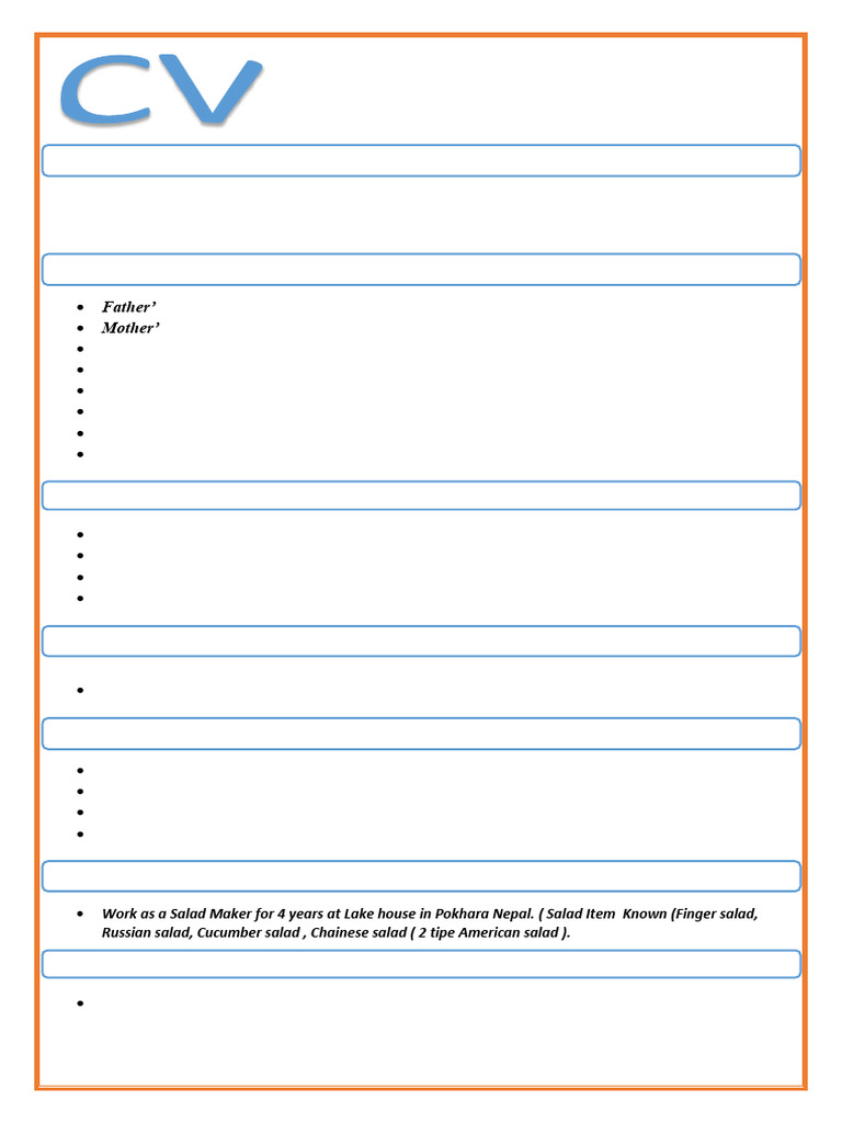 Krishna Bahadur Thapa CV | PDF