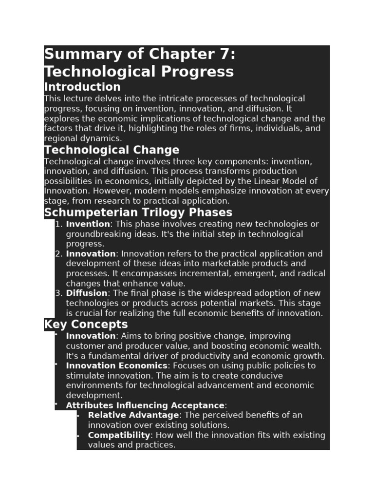 Industrial Assignment | PDF | Innovation | Technological Change