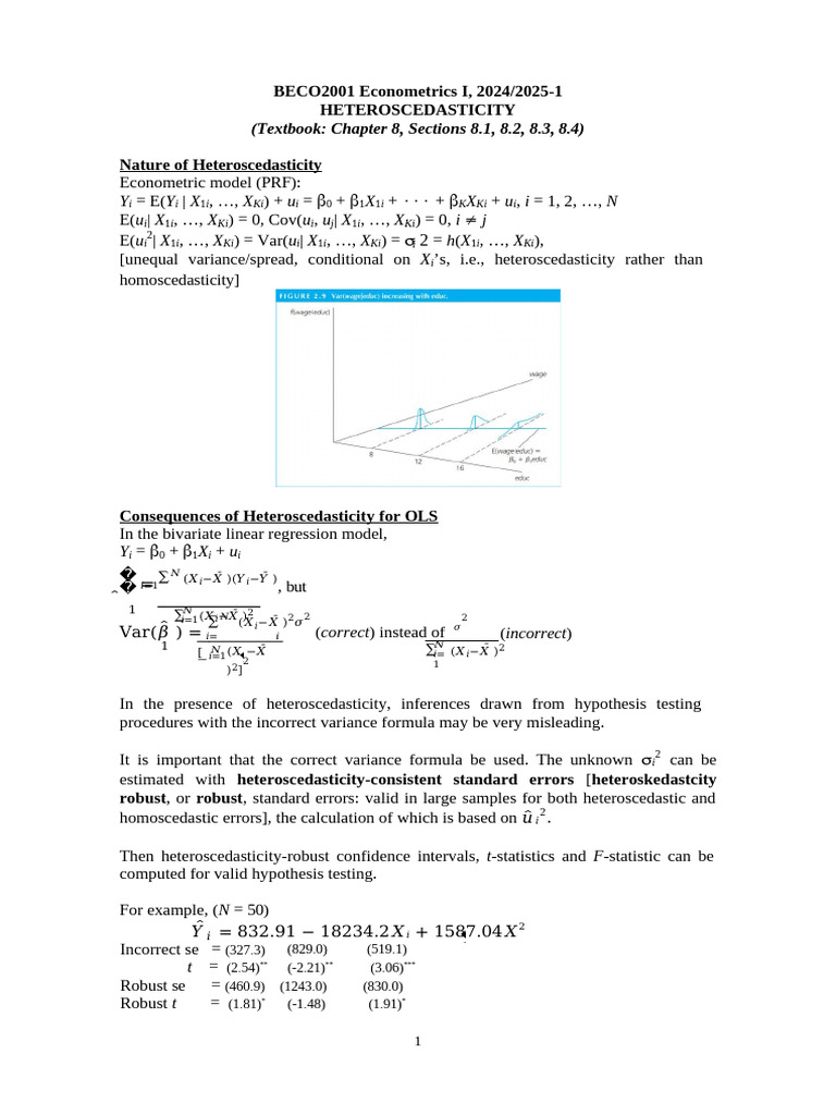 8. Heteroskedasticity | PDF | Applied Mathematics | Computational Science