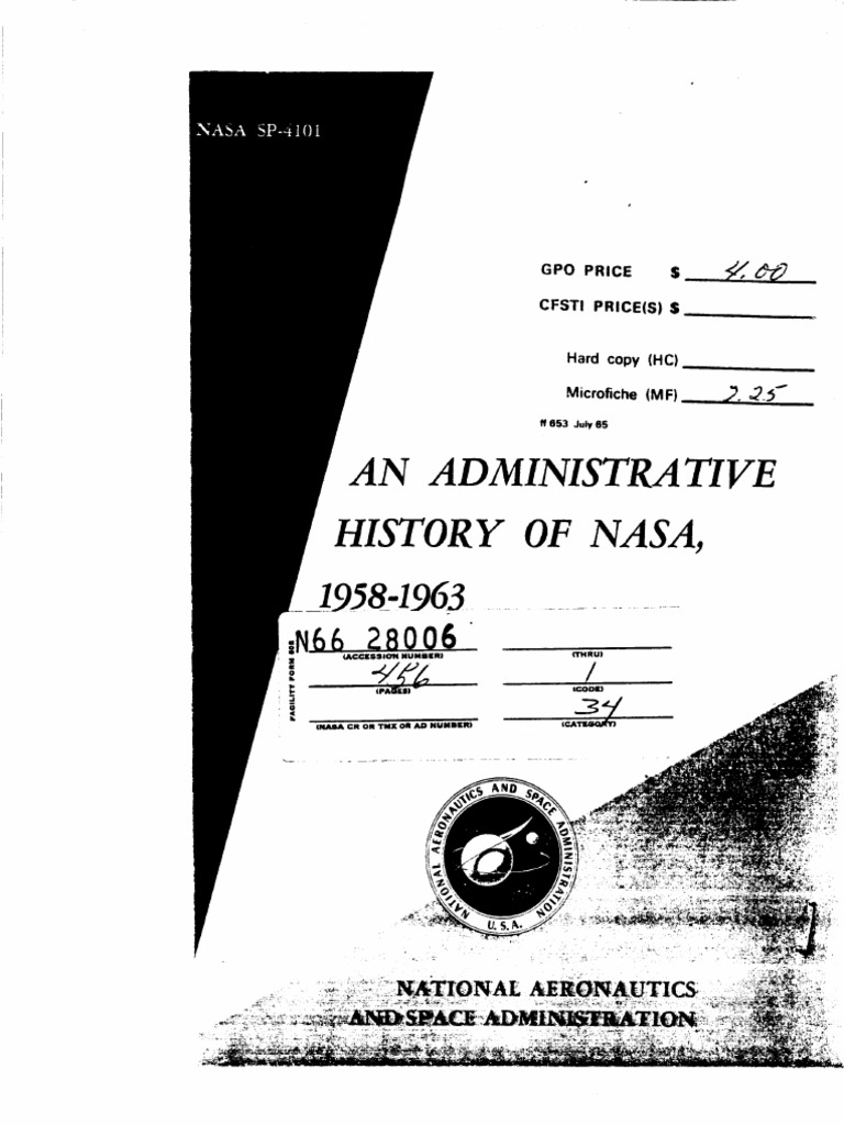 An Administrative History of NASA | PDF | United States Government ...