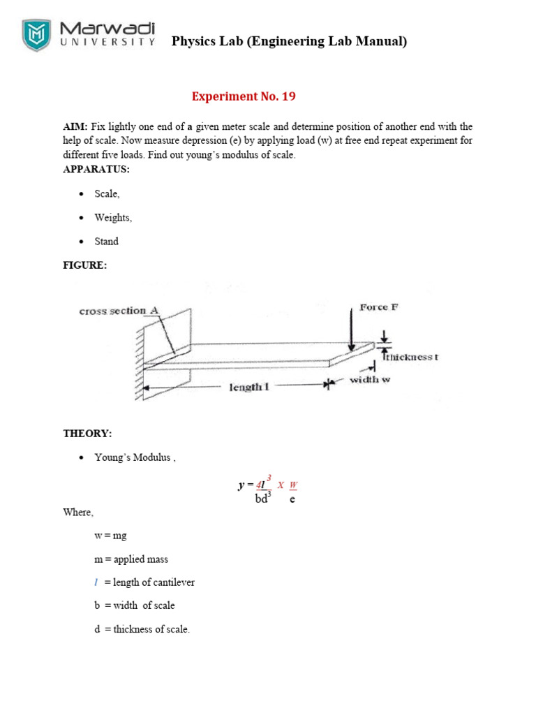 EContent 2 2024 10 28 17 25 15 Cantileverbeampdf 2024 09 16 18 16 45 | PDF