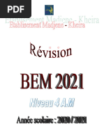 Sujet Et Corrigé Français - BEM 2021 - DzExams | PDF