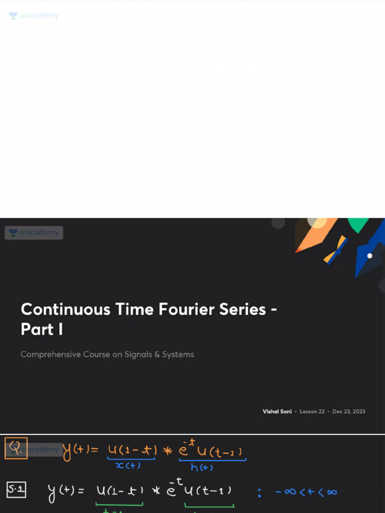 Continuous Time Fourier Series Part I With Anno | PDF