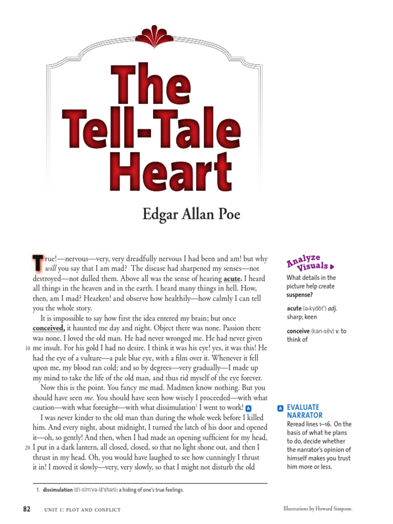 Copia de The Tell-Tale Heart by Edgar Allan Poe | PDF
