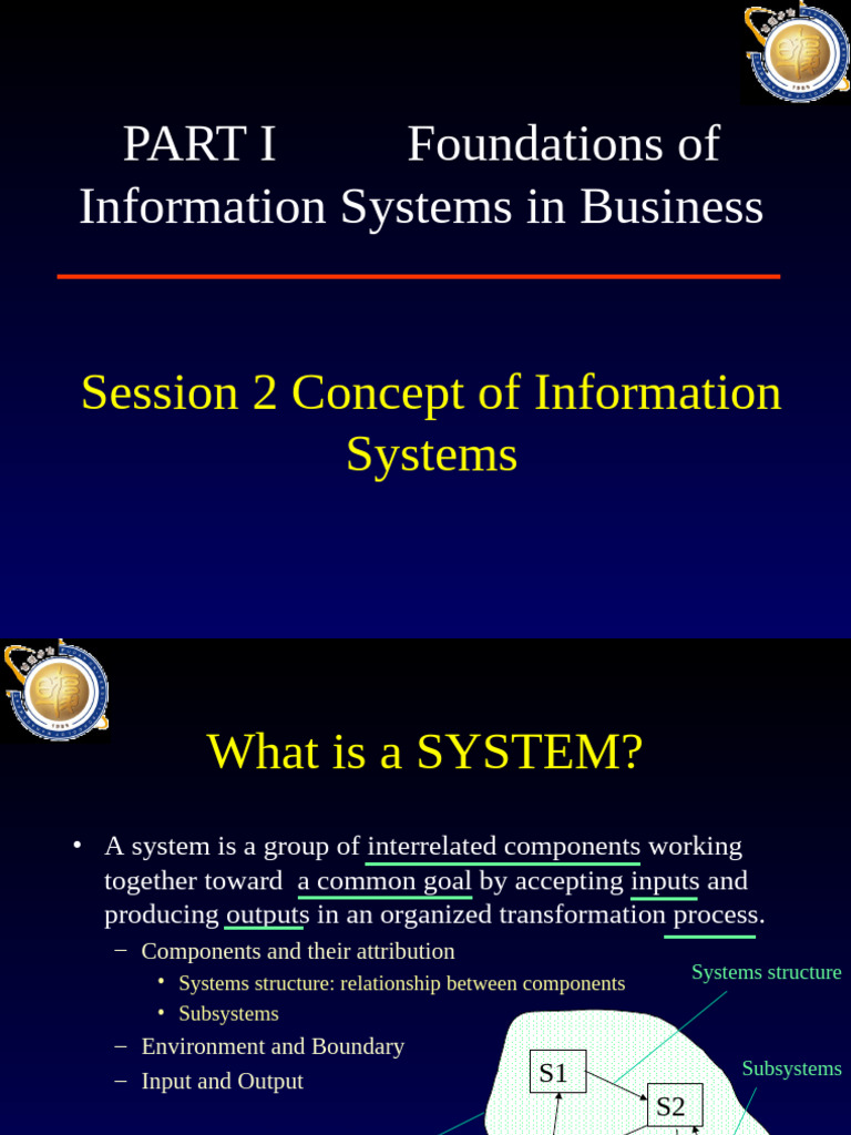 Foundations of Information Systems | PDF | System | Information