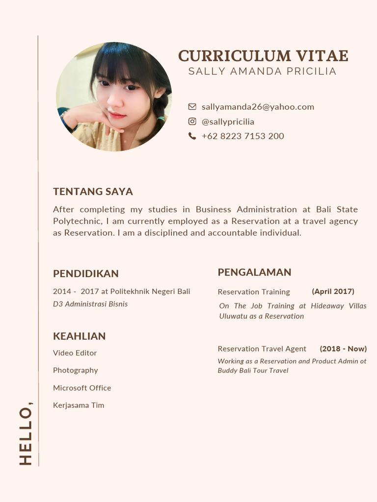 CV Sally | PDF