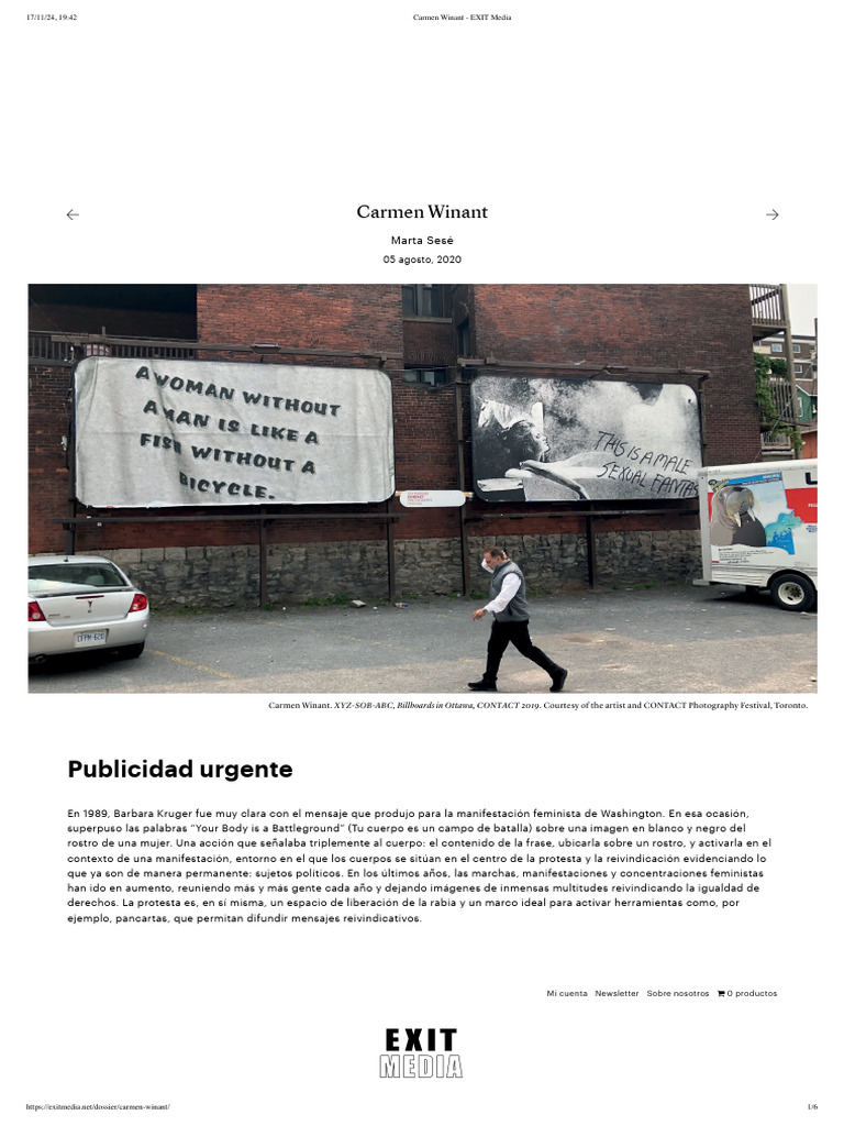 Carmen Winant - EXIT Media | PDF | Las artes | Comunicación humana