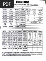 MT Schedule, 25-26 | PDF