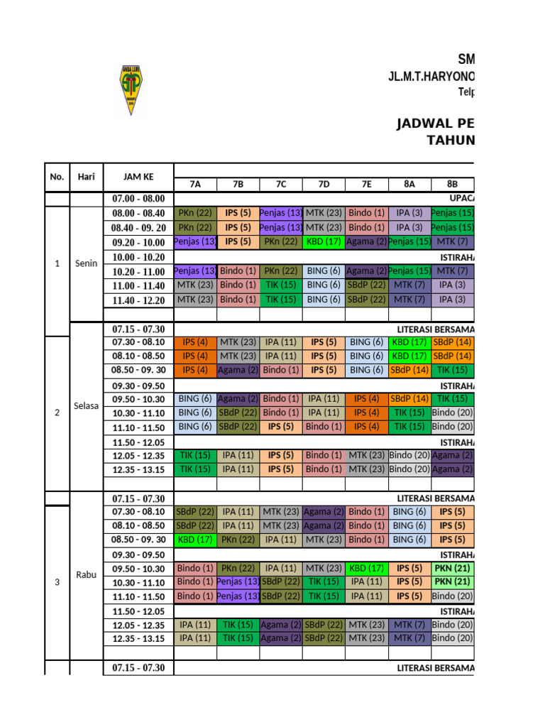 Jadwal 2024 | PDF